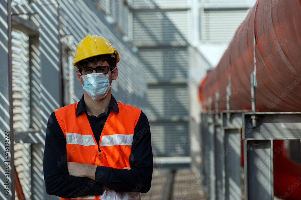 workers with face mask protect from outbreak of Coronavirus Disease ...