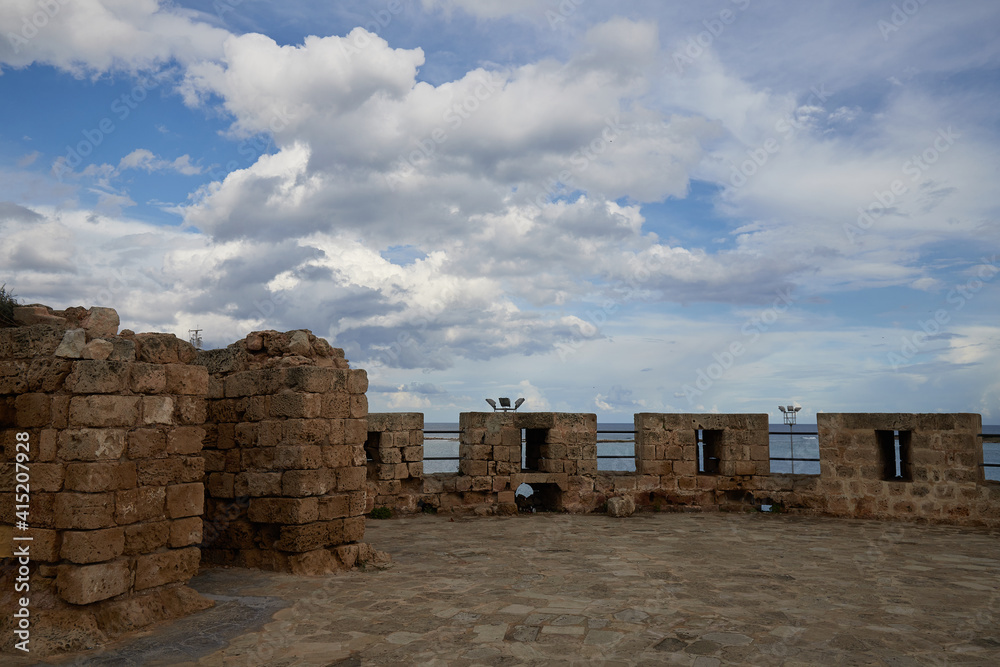 Famagusta fortress built by the Lusignan Kingdom of Cyprus in the 14th ...