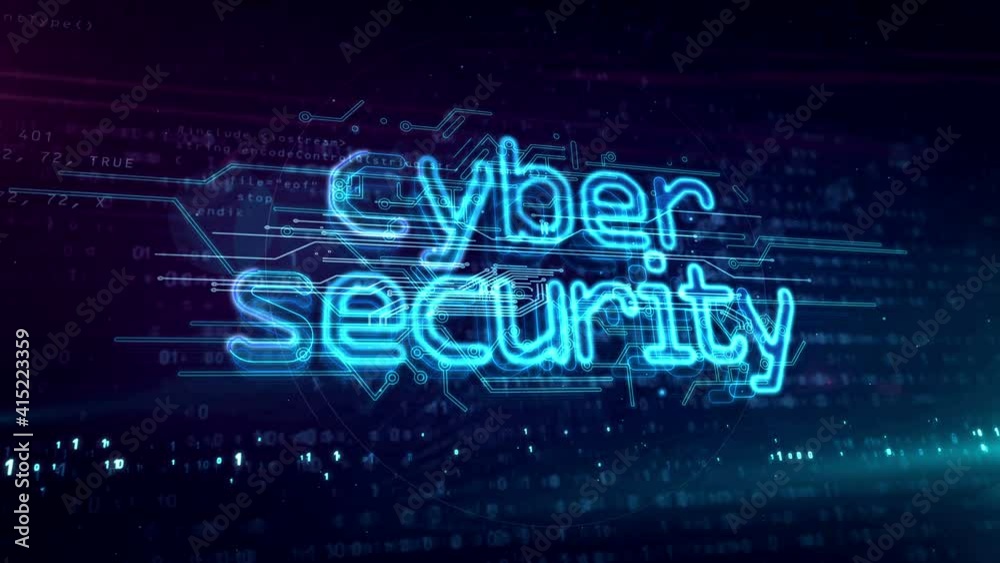 Video „Cyber security concept, computer protection and interner system safety icon. Abstract ...