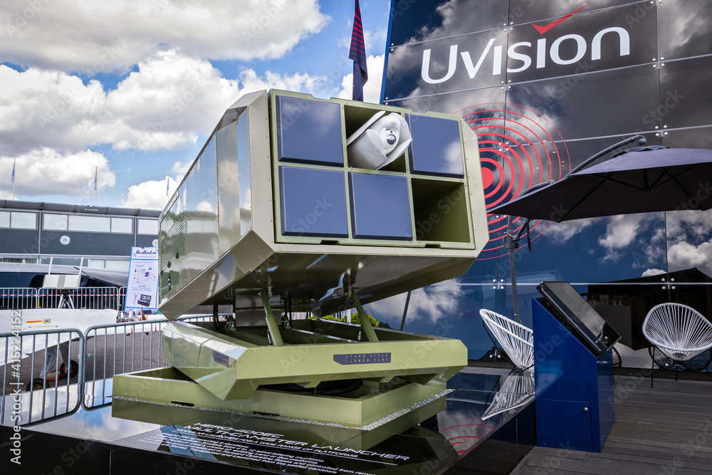 UVision Hero-400EC missile system on display at the Paris Air Show ...