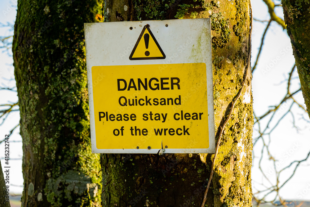 Quicksand Sign