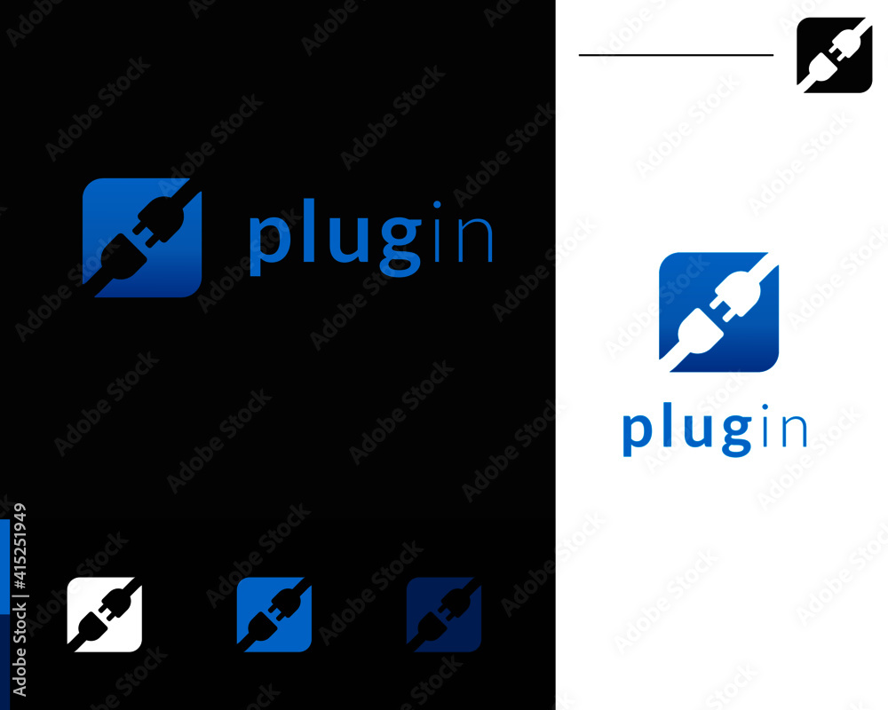 Plugin minimal logo icon design for the company logo and business logo ...