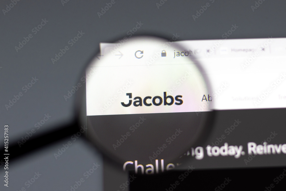 New York, USA - 15 February 2021: Jacobs Engineering Group website in ...