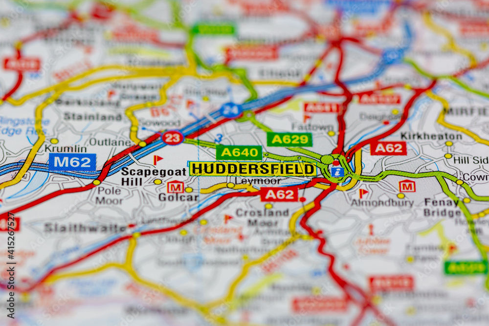 02-19-2021 Portsmouth, Hampshire, UK Huddersfield and surrounding areas ...