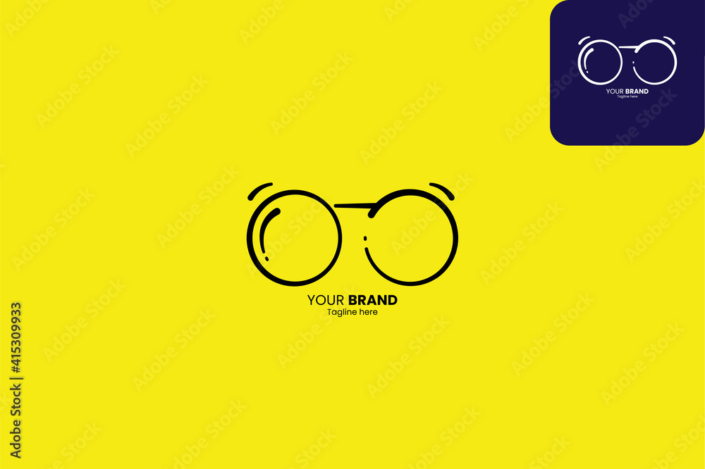 Eyeglasess Logo Spectacles Logo Simple Logo Easy To Remember And Can