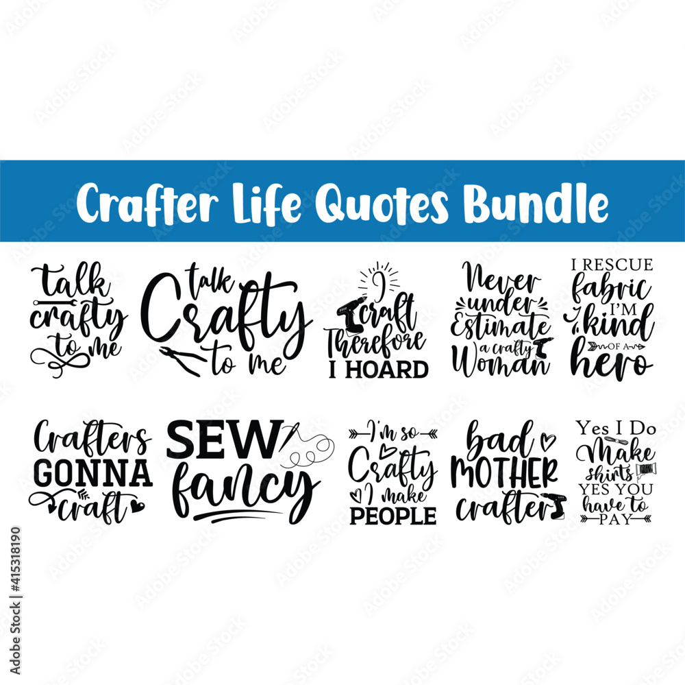 Hand drawn crafter lettering, Conceptual handwritten phrase craft T ...
