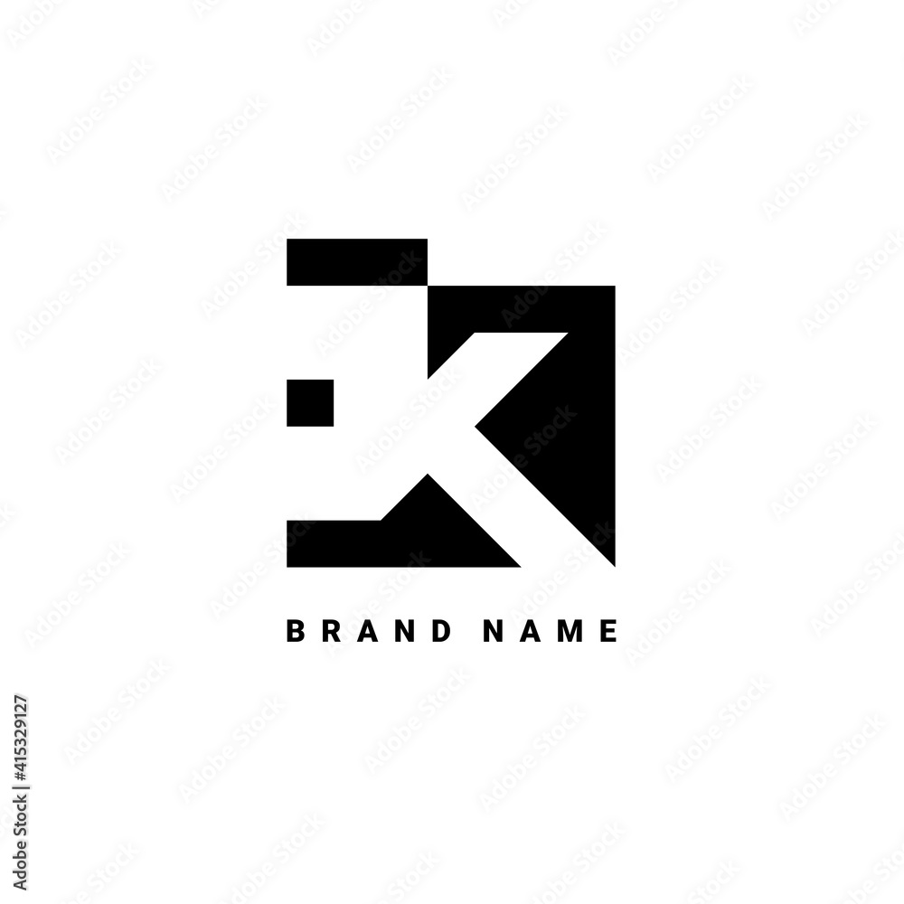 Vetor de JK logo design, as a product or company logo, Vector. do Stock ...