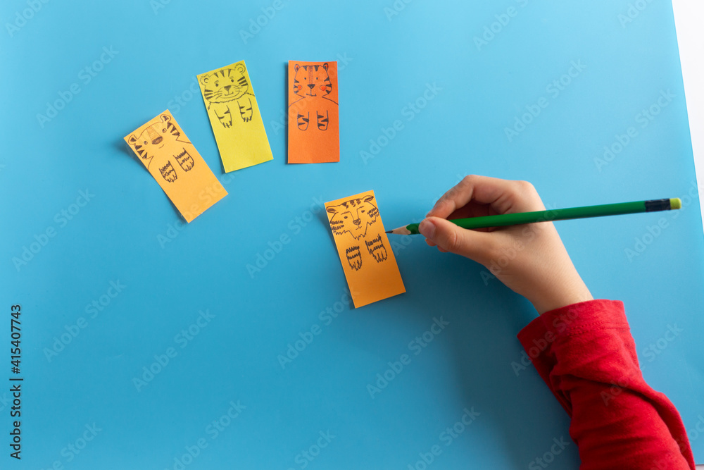 how to make a bookmarks, step by step instruction, DIY, year of the ...