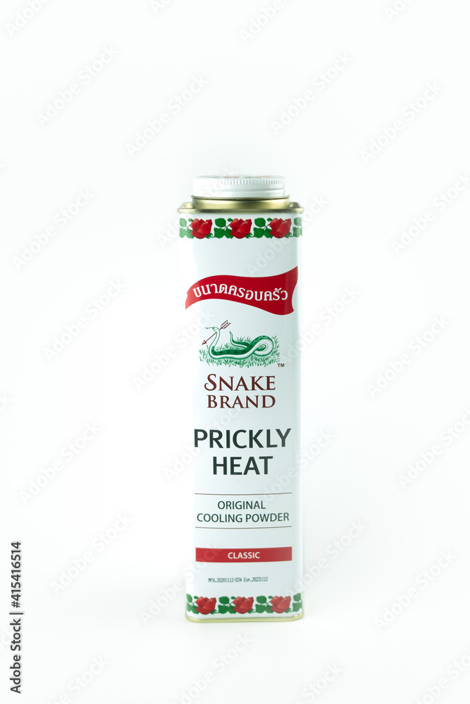 Bangkok, Thailand - February 20, 2021 : Snake brand prickly heat powder ...