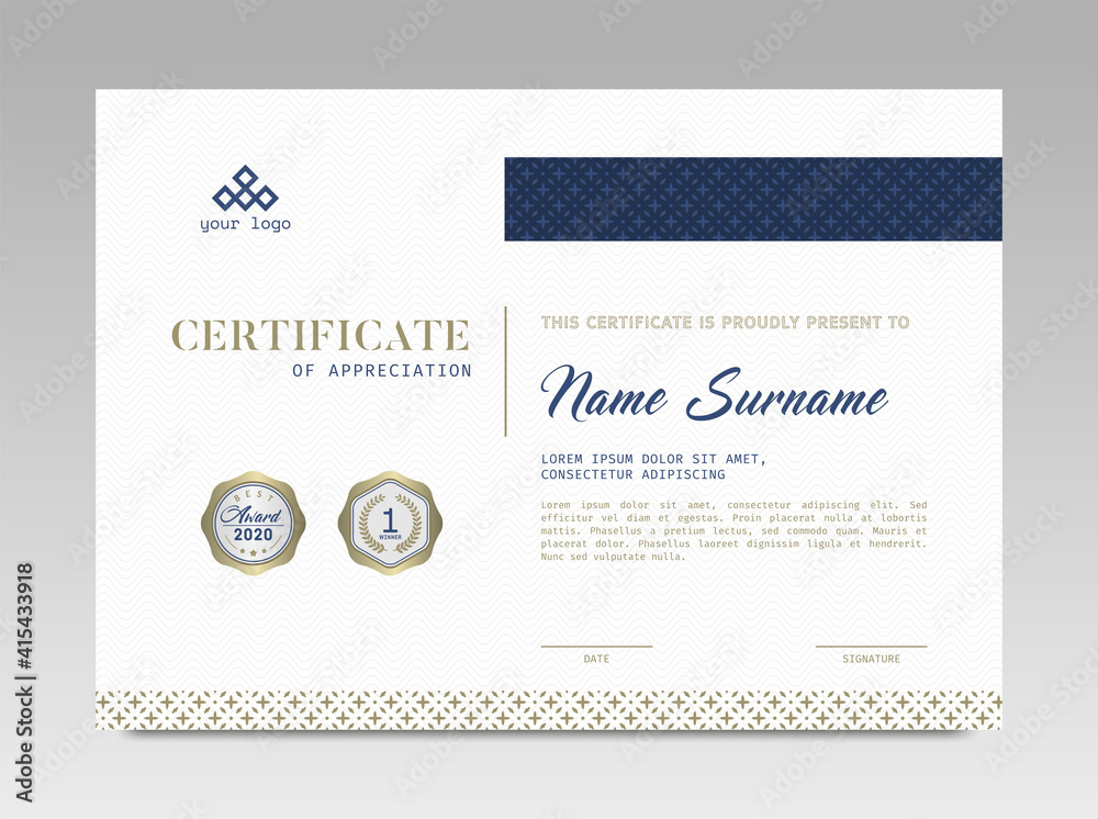 Modern Design Certificate. Certificate template awards diploma ...