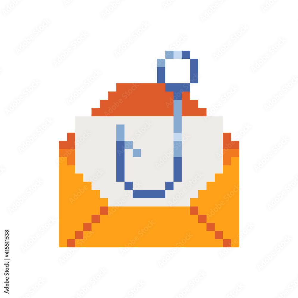 Open envelope. Mail web site icon. Concept of email advertisement ...