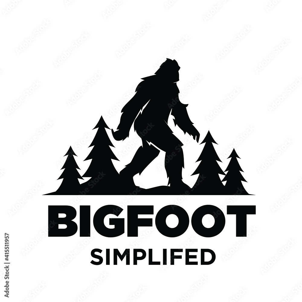 Big foot yeti logo icon design Stock Vector | Adobe Stock
