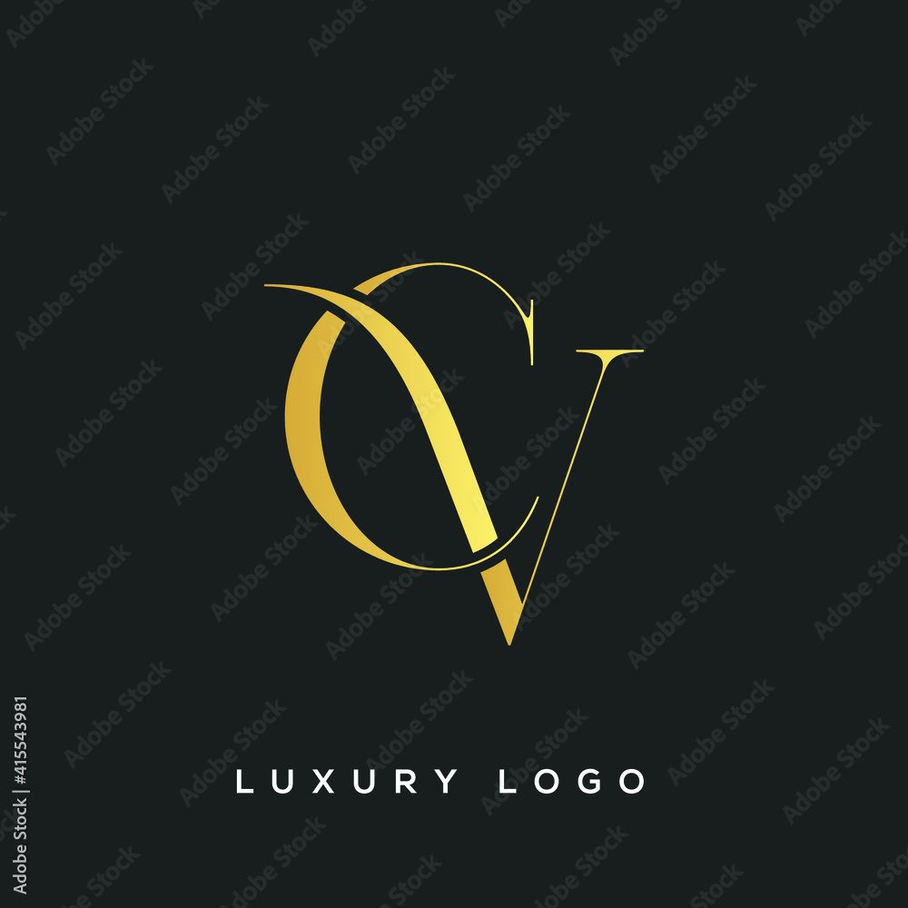 CV letter logo alphabet monogram icon symbol Stock Vector | Adobe Stock