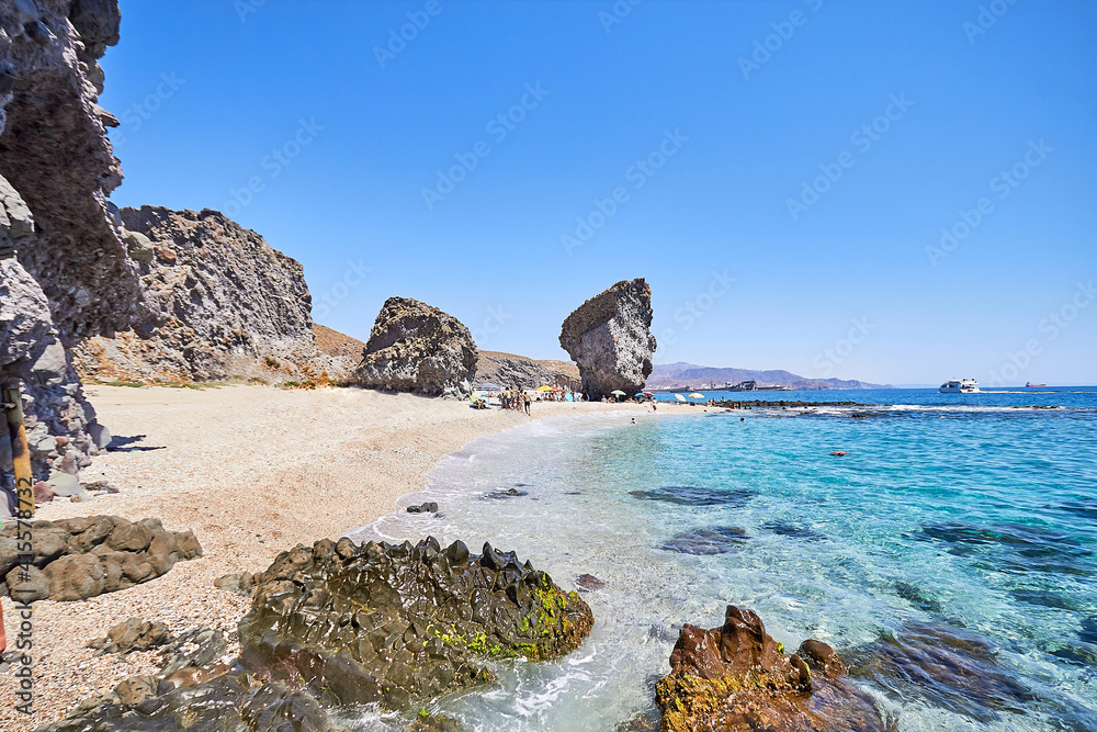 Playa de los Muertos, en el Parque Natural del Cabo de Gata (Cabo de ...