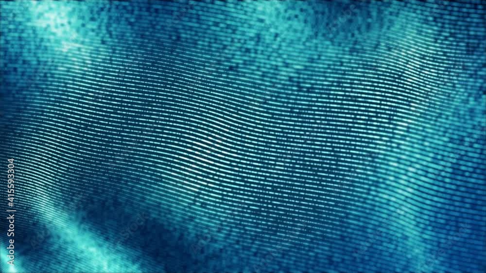 Denim blue fabric texture from 3D particles in seamless animated video ...