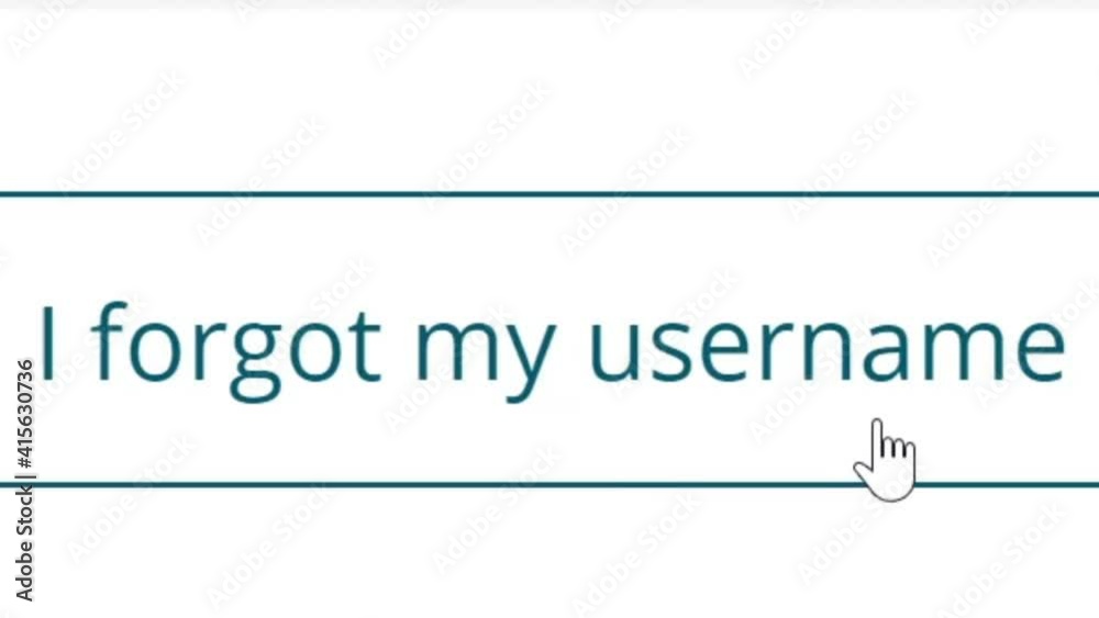 Mouse Cursor Slides Over And Clicks I Forgot My Username Button. Device ...