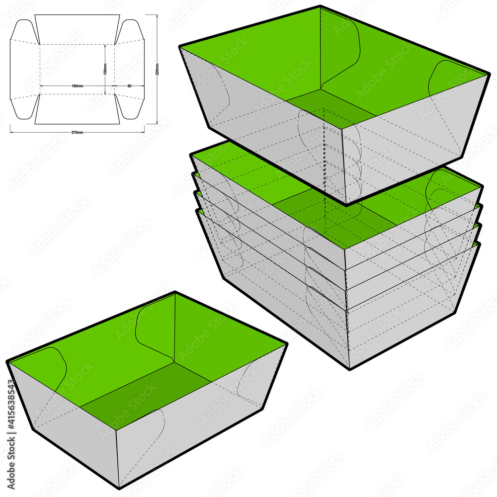 Stackable cardboard tray, to transport cupcakes, sweets, special for ...