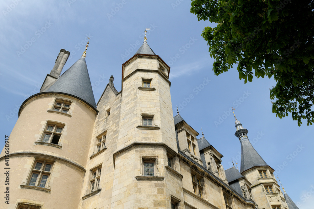 Palais Ducal (former residence of the Counts and Dukes of Nevers) and ...