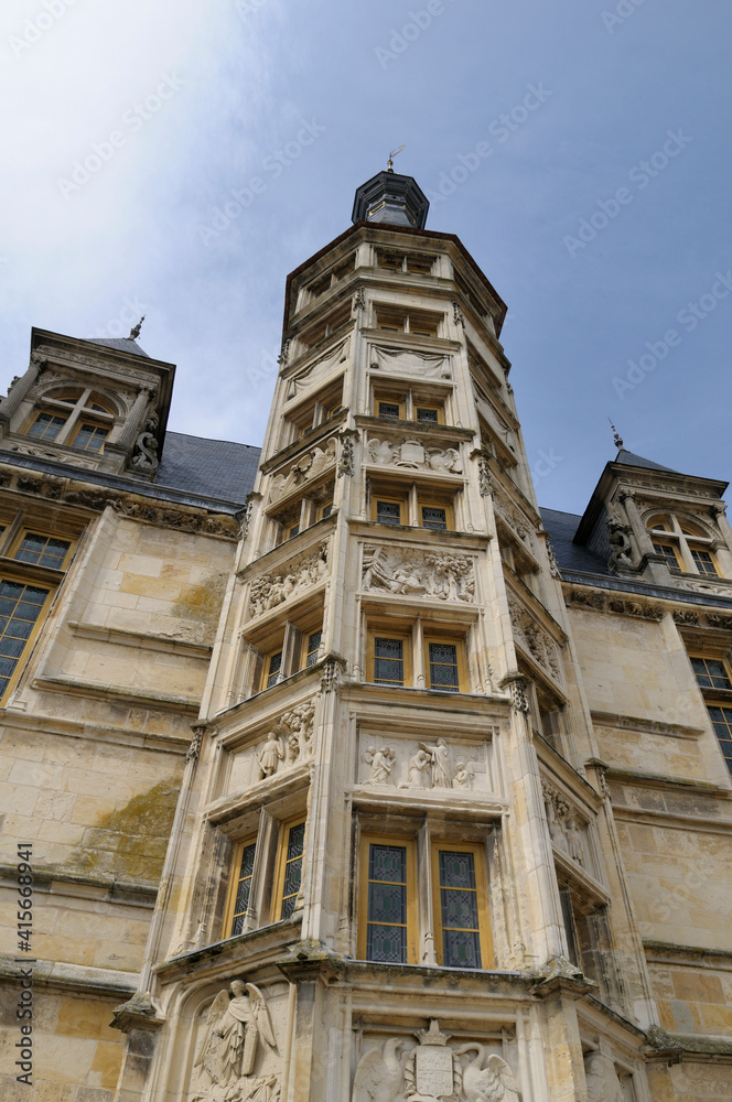 Palais Ducal (former residence of the Counts and Dukes of Nevers) and ...