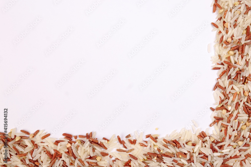 Mixed low glycaemic index healthy rice grain basmati millet buckwheat ...