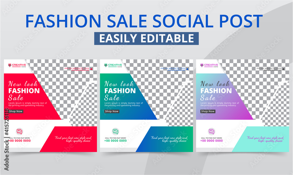 Premium Fashion Sale Social Media Post for the shop owner new arrival ...