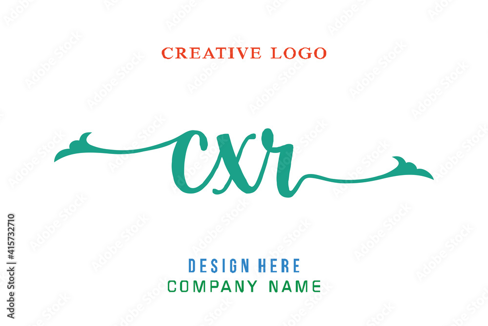 CXR lettering logo is simple, easy to understand and authoritative ...