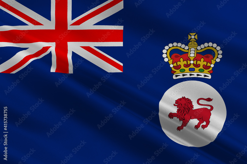 Flag of Tasmania is island state of Australia Stock Illustration ...
