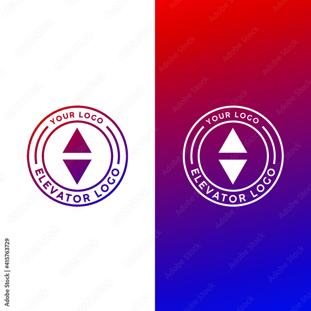 Elevator lift logo design vector template Stock Vector | Adobe Stock