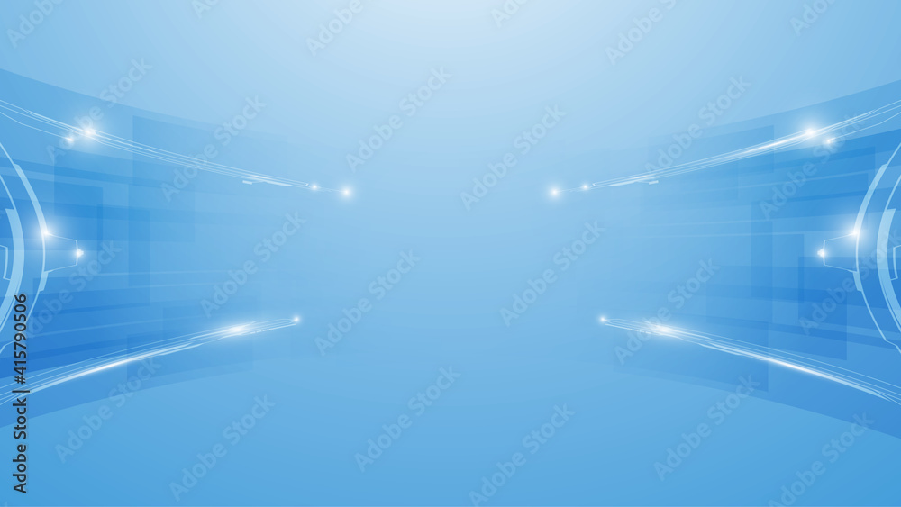 abstract blue tech futuristic frame template copyspace design ...