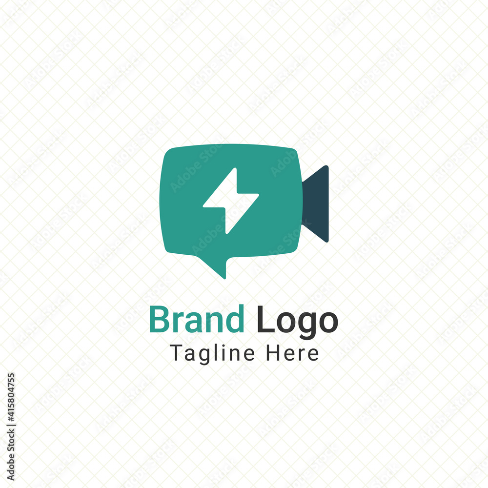 flash video editor logo vector graphic design Stock Vector | Adobe Stock