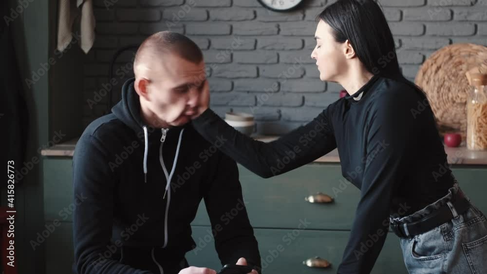 shooting couples arguing and fighting each other and her man slapping ...