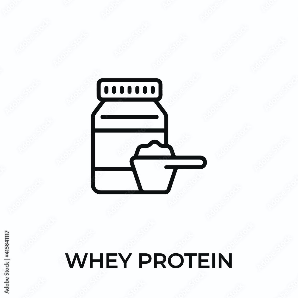 protein icon vector. supplement sign symbol for modern design. Vector ...