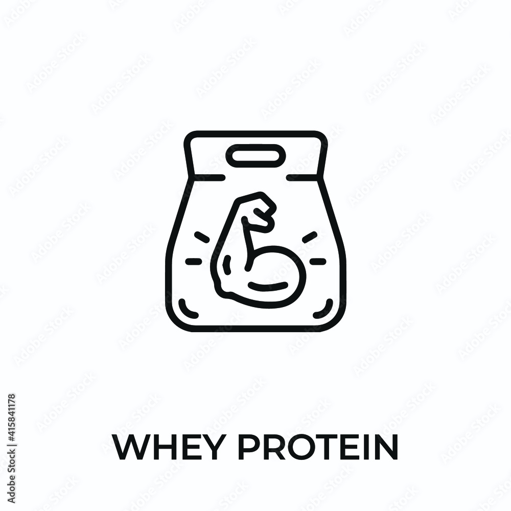 protein icon vector. supplement sign symbol for modern design. Vector ...