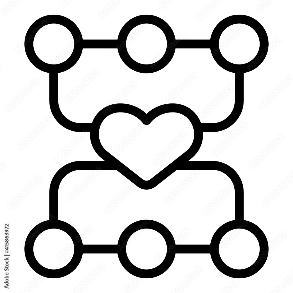 Charity contribution icon. Outline charity contribution vector icon for ...