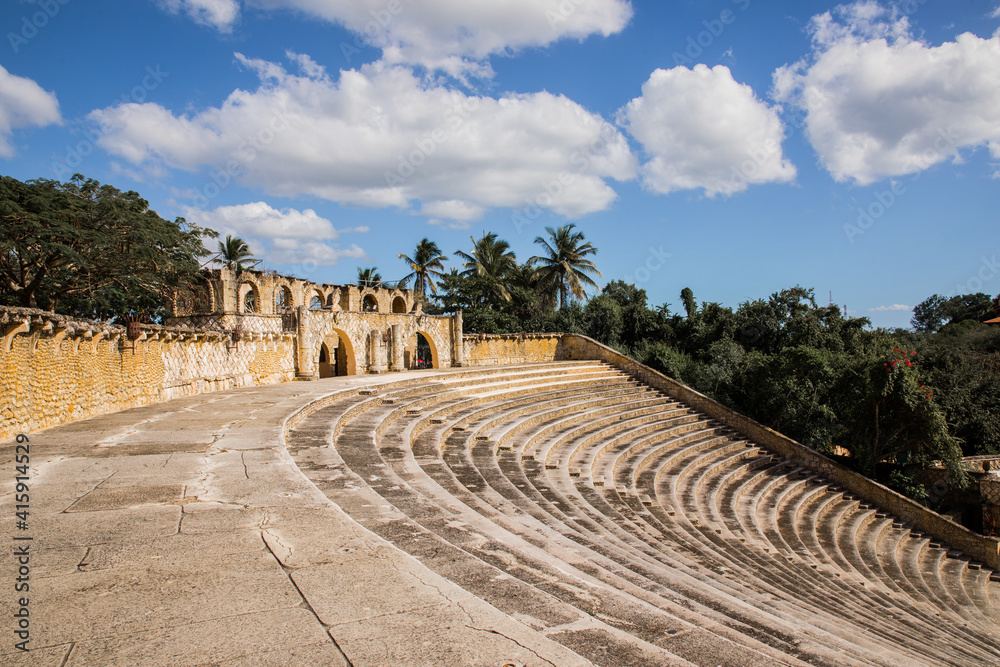 Amphitheater in ancient village Altos de Chavon - Colonial town ...