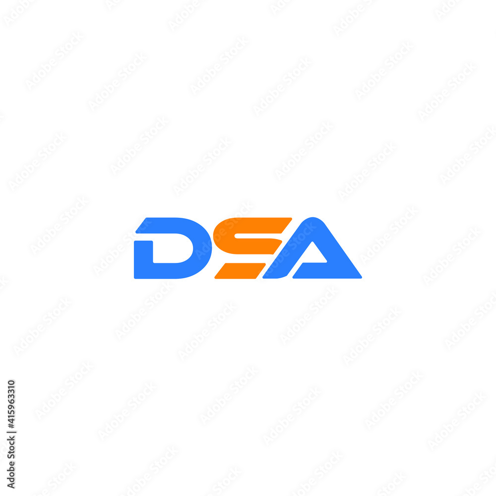 DSA LOGO, DSA ICON, DSA VECTOR, DSA LETTER, DSA MINIMALIST, DSA FLAT ...