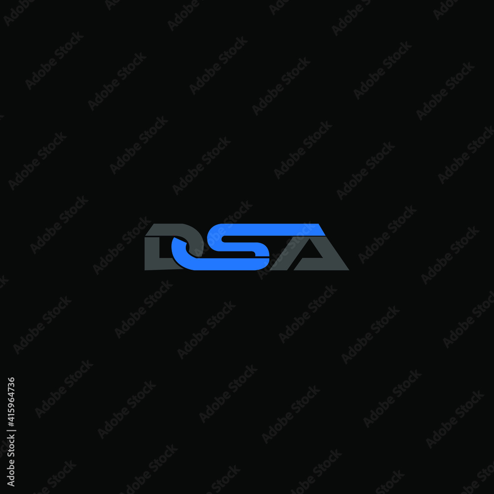 DSA LOGO, DSA ICON, DSA VECTOR, DSA LETTER, DSA MINIMALIST, DSA FLAT ...