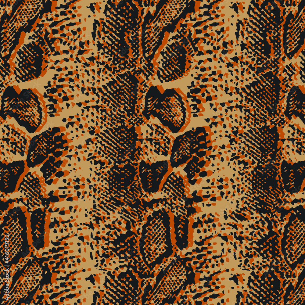 Animal print, snake skin texture background Stock Vector | Adobe Stock