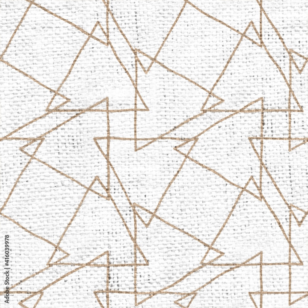 Seamless burlap with white paint pattern overlay. High quality ...