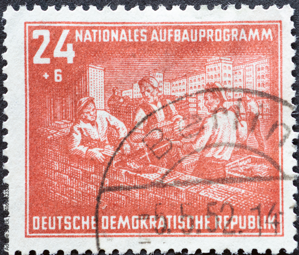 GERMANY, DDR - CIRCA 1952 : a postage stamp from Germany, GDR showing ...