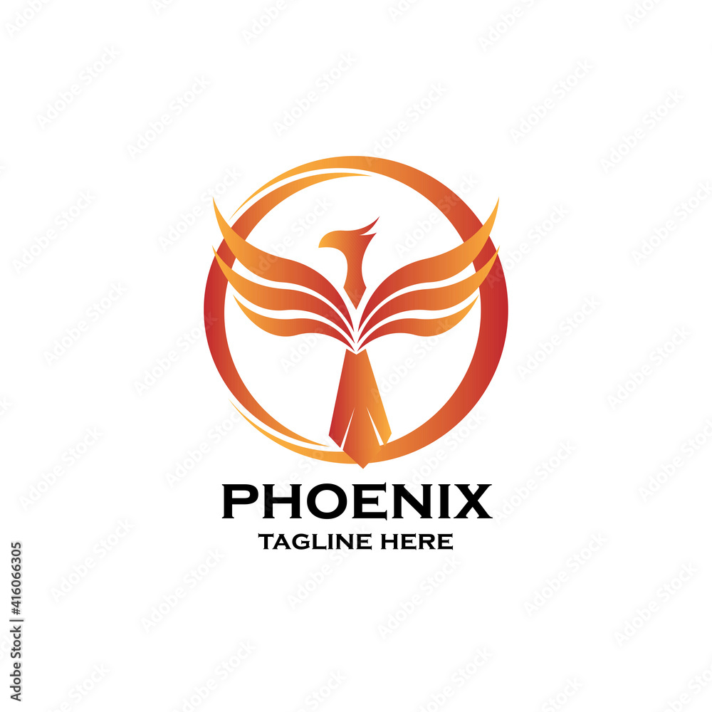 phoenix design vector. illustration phoenix logo vector Stock Vector ...