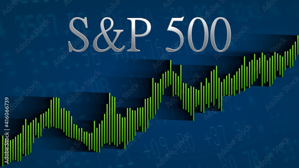 The American stock market index S&P 500 keeps rising. The green ...