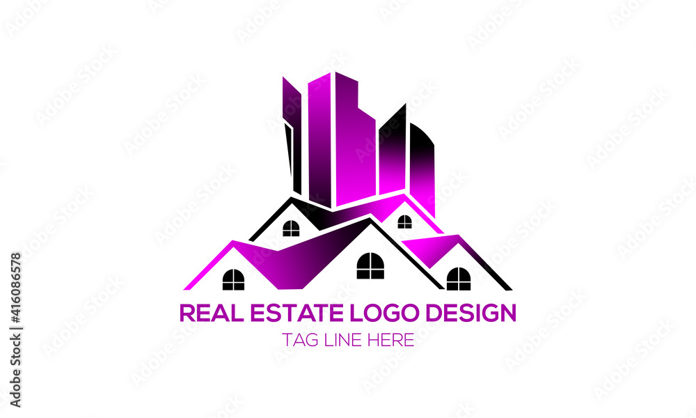 house two logo design emblem. Stock Vector | Adobe Stock