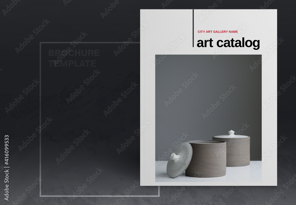 Art Catalog Layout Stock Template | Adobe Stock