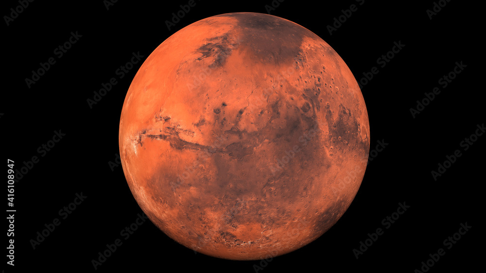 Realistic and Detailed Mars Stock Photo | Adobe Stock
