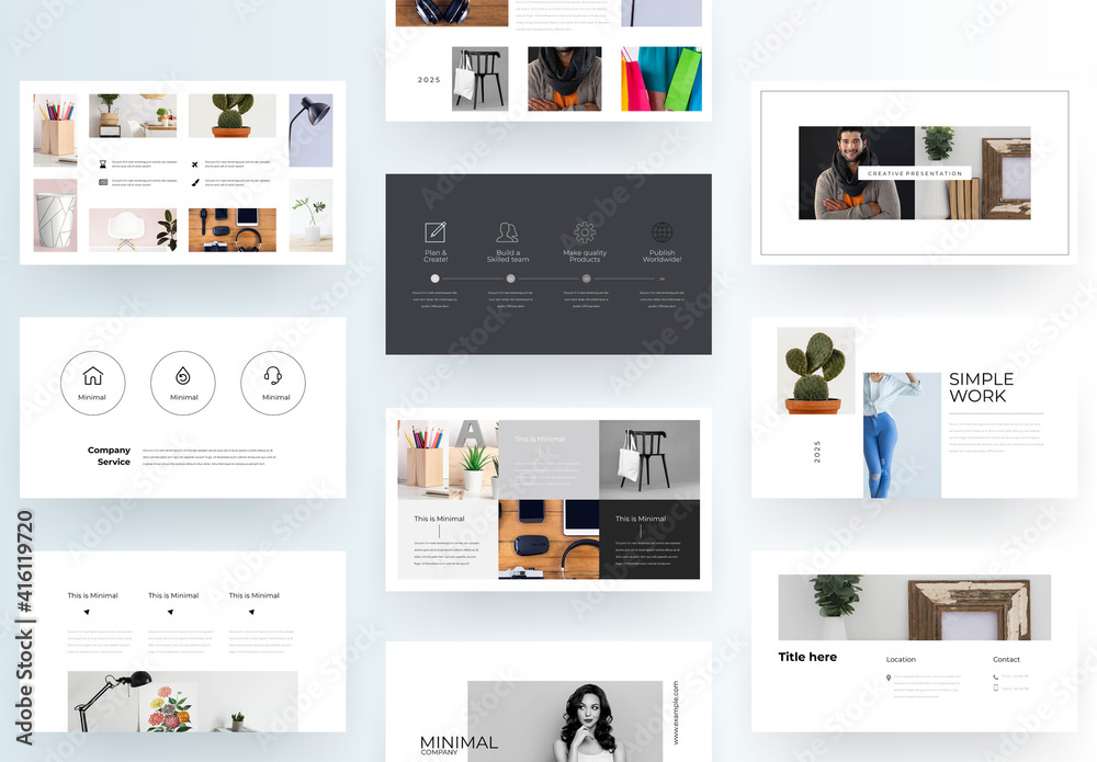 Multipurpose Presentation Llayout Stock Template | Adobe Stock