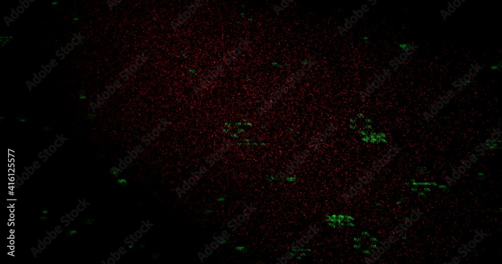 DNA double helix rotation footage. Biochemical, genetic sequence ...