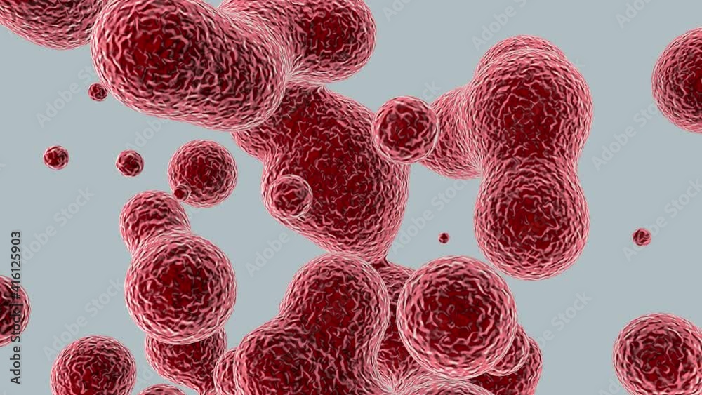 Anatomy of blood plasma in a human artery or vein. 3d render of a live ...