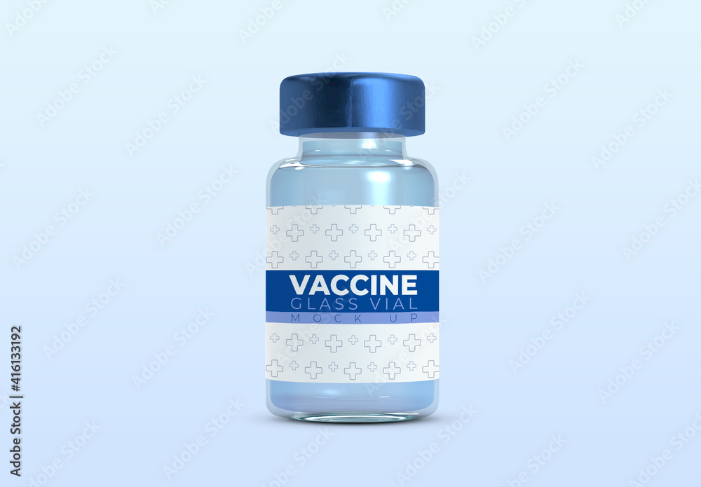 Vaccine Vial Injection Bottle Mockup Stock 템플릿 | Adobe Stock