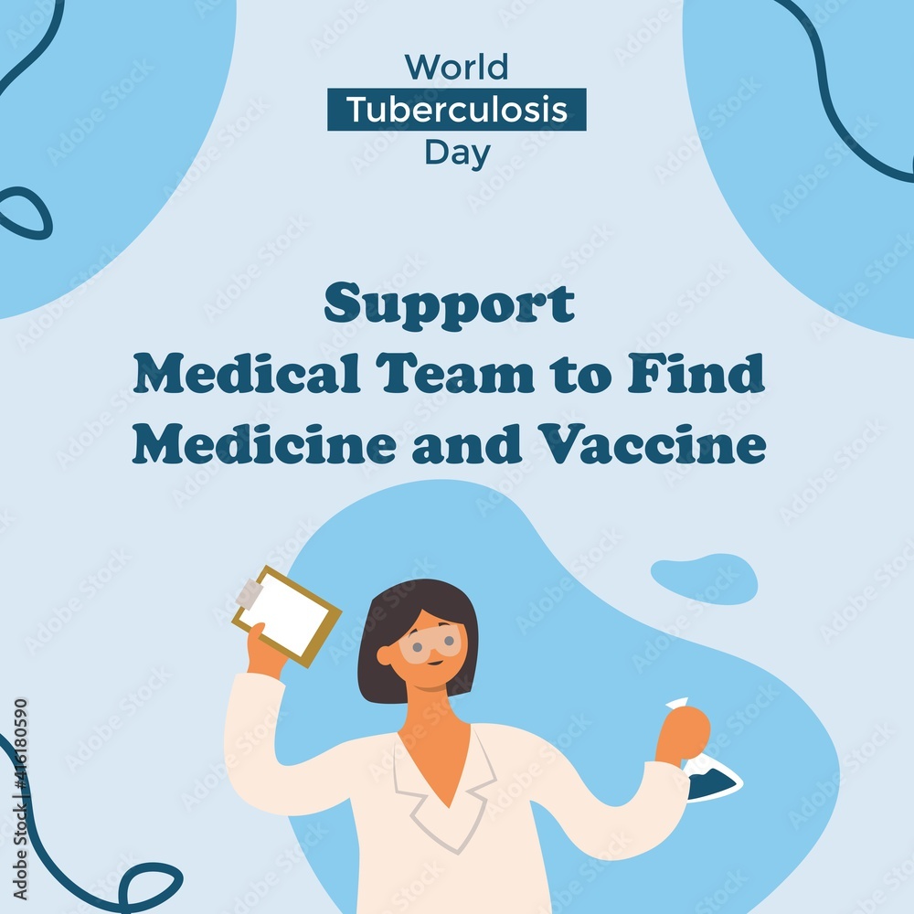 World Tuberculosis Day awareness design awareness human disease. ready ...